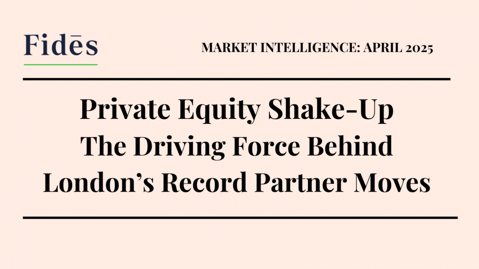 Private Equity Shake-Up: The Driving Force Behind London’s Record ...