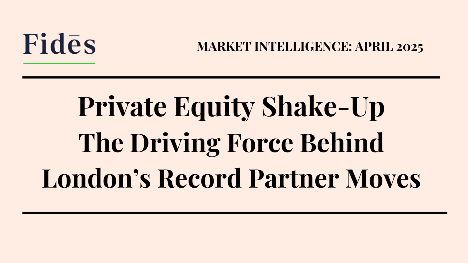 Private Equity Shake-Up: The Driving Force Behind London’s Record ...